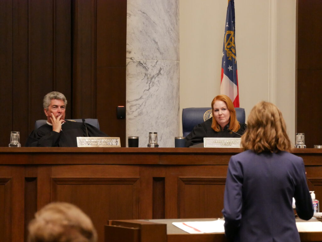 Georgia Supreme Court justices hear arguments in challenge to state’s ...